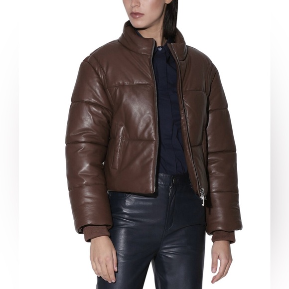 Walter Baker | Jackets & Coats | Walter Baker Quilted Leather Puffer ...